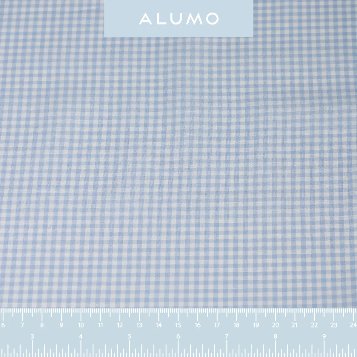 Shirt fabric Avellino Light Blue Popelin Check – 100% Cotton...